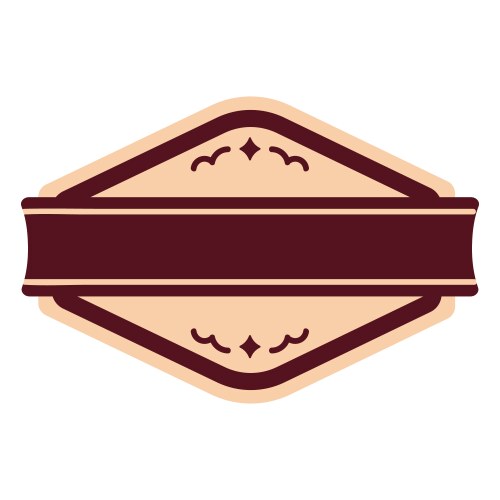 Decorations label stroke Royalty Free Vector Image