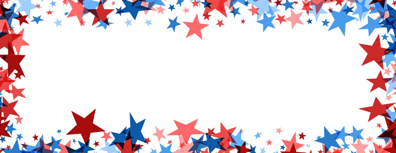 Star spangled frame Royalty Free Vector Image - VectorStock