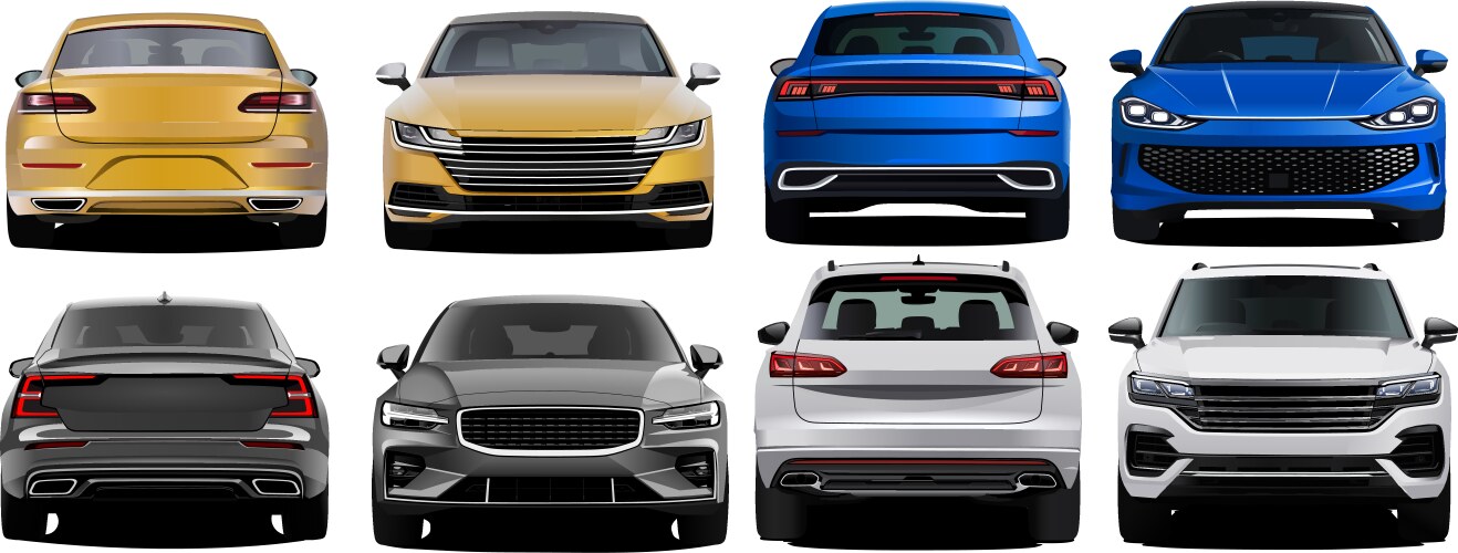 Realistic car Royalty Free Vector Image - VectorStock