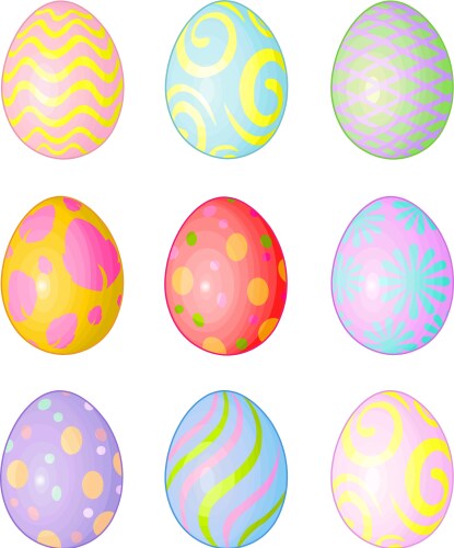 Easter Egg Royalty Free Vector Image Vectorstock