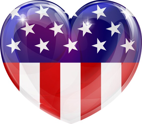 American Flag Heart Shape Vector Images (over 1,000)