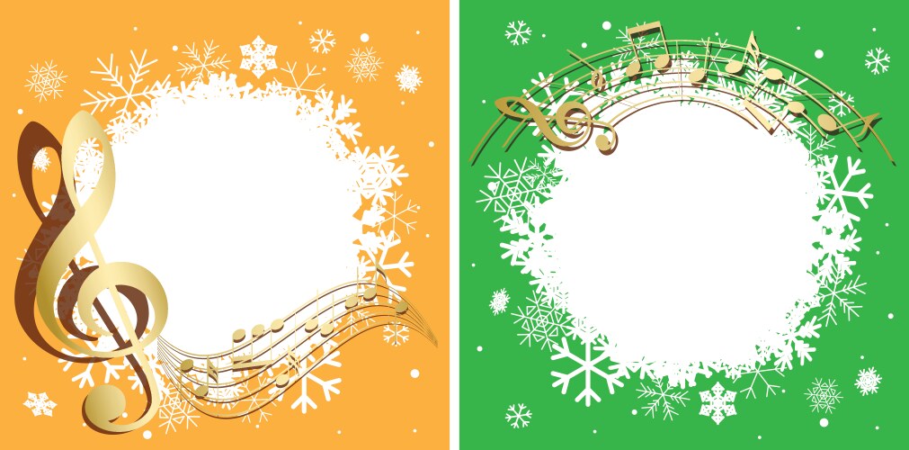 Winter Music Notes Snowflakes Vector Images (over 160)