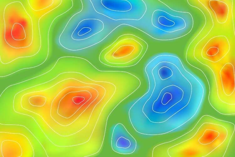 Gradient heat map background Royalty Free Vector Image