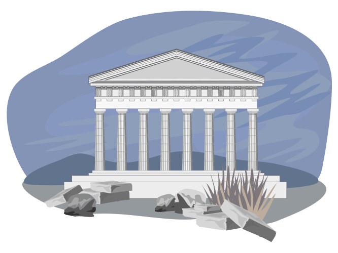 Greek architecture Royalty Free Vector Image - VectorStock
