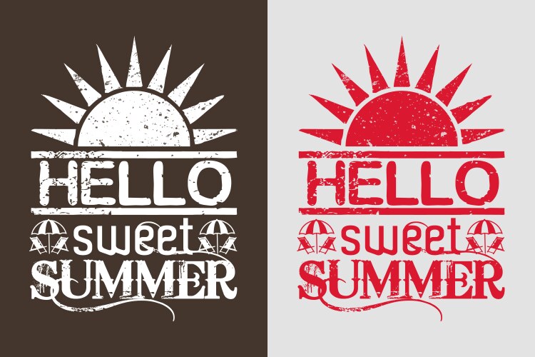 Hello summer Royalty Free Vector Image - VectorStock