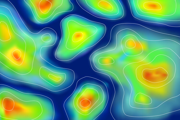Gradient Heat Map Background Royalty Free Vector Image
