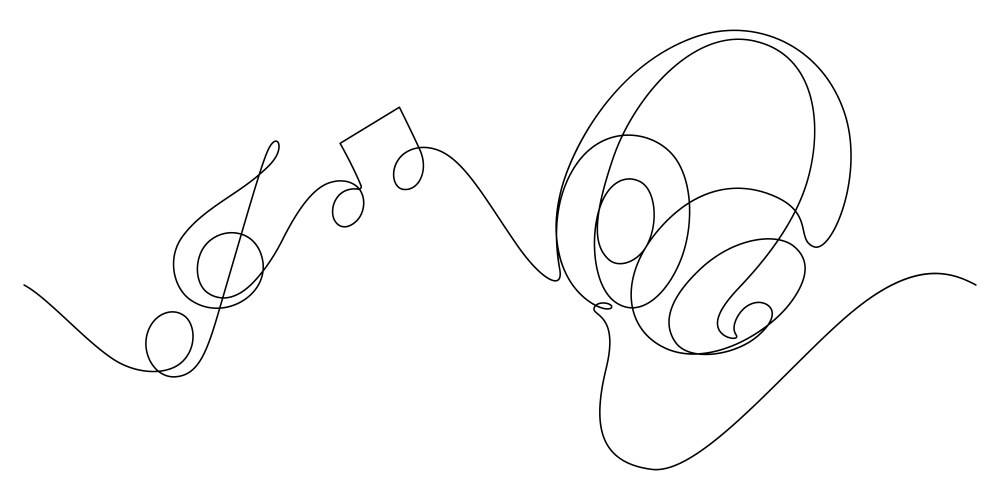 Continuous Line Drawing Music Vector Images (over 3,500)