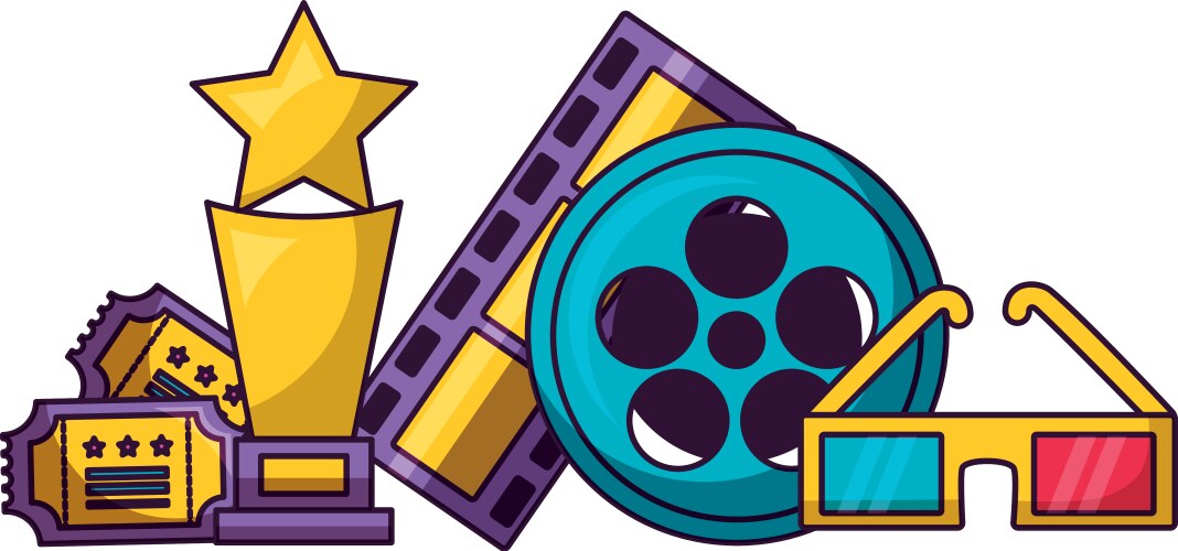 Cinema movie design Royalty Free Vector Image - VectorStock