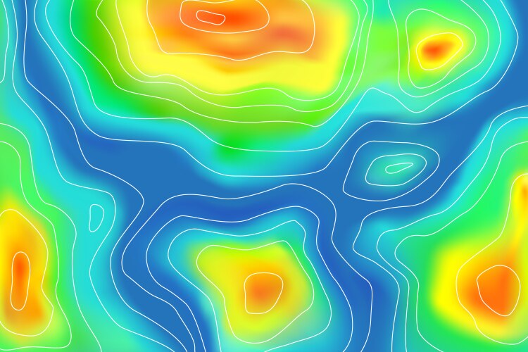 Gradient heat map background Royalty Free Vector Image