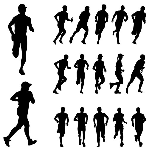 Runner Outline Vector Images (over 4,700)