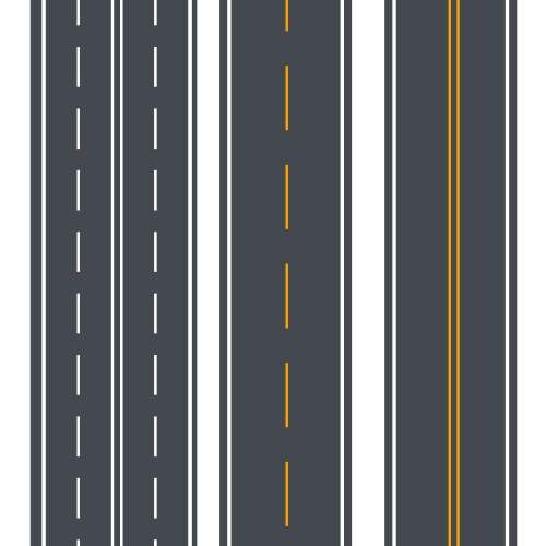 Straight road marking Royalty Free Vector Image