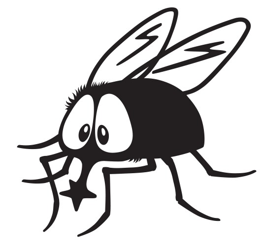 Cartoon Black Fly Vector Images (over 100,000)