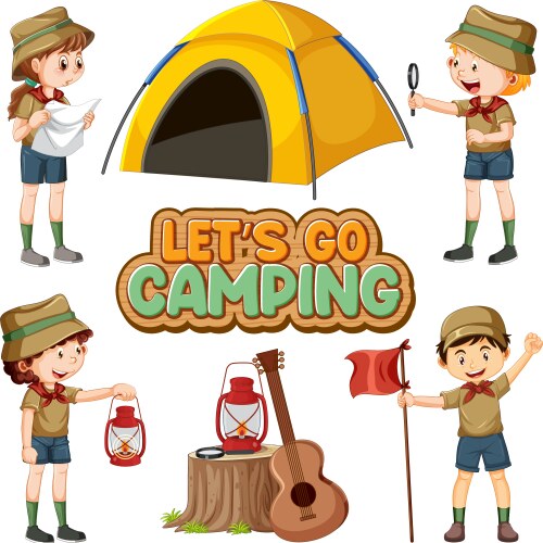 Kids Camping Clipart Vector Images (over 1,000)