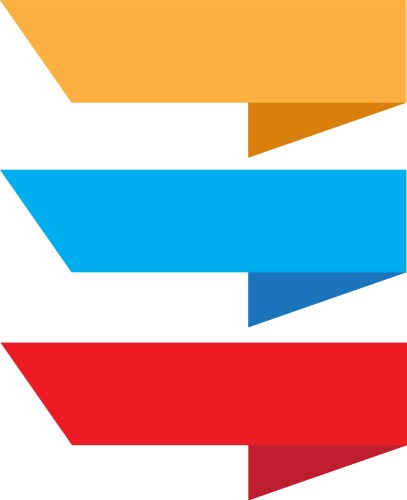 Retro ribbons labels tags set isolated on white Vector Image