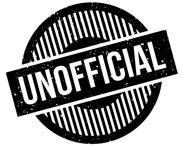 Unofficial rubber stamp Royalty Free Vector Image