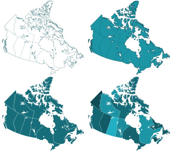 Map of british columbia Royalty Free Vector Image
