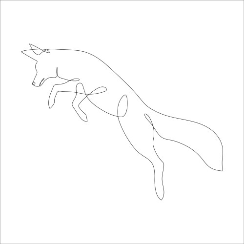 Fox Line Drawing Vector Images (over 6,100)