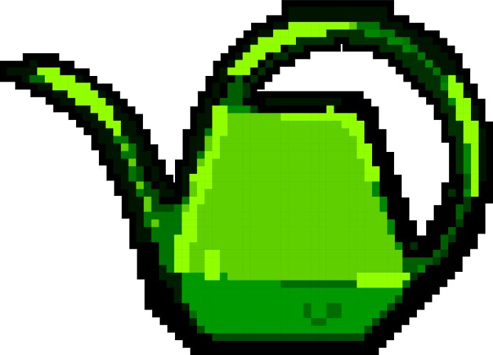 Chemical garden sprayer game pixel art Royalty Free Vector