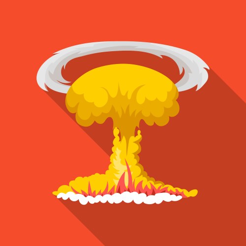 Cross section of nuclear shelter explosion Vector Image