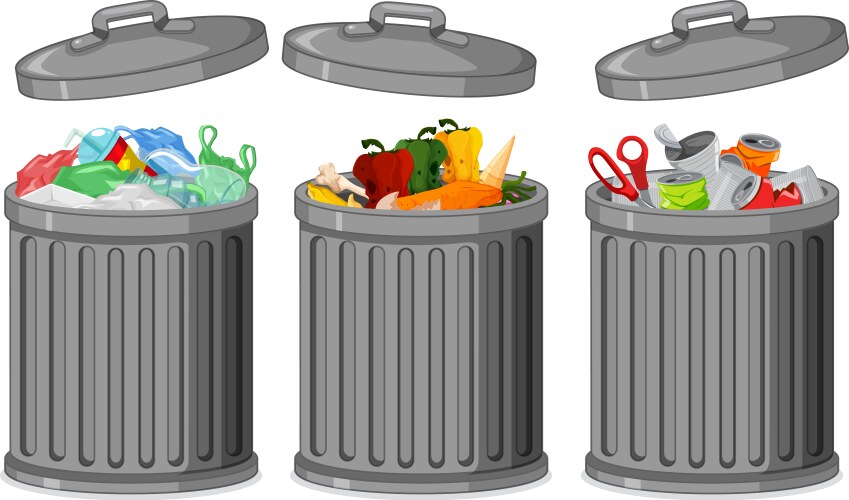 Trash can Royalty Free Vector Image - VectorStock
