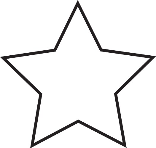 Star basic element icon Royalty Free Vector Image