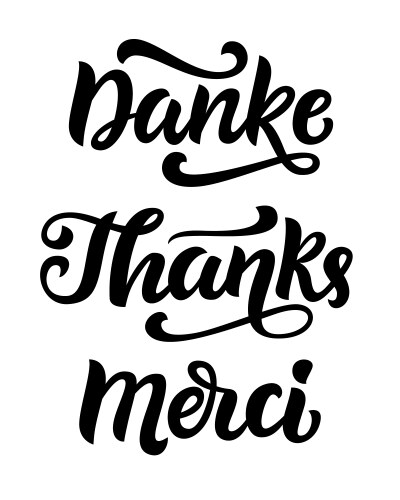 Thank you volunteers lettering banner Royalty Free Vector Thank you volunteers lettering banner Royalty Free Vector