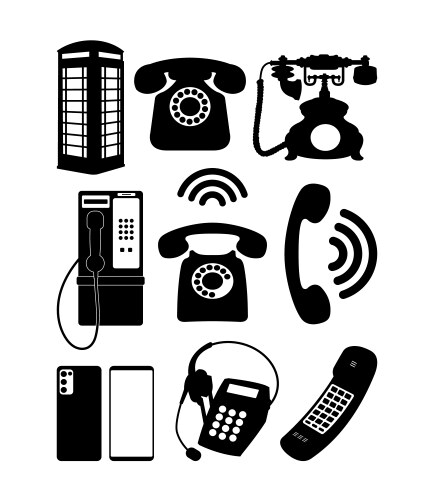 Phone icon telephone symbol call Royalty Free Vector Image