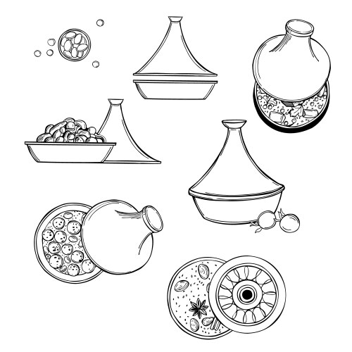 Moroccan Tajine Vector Images (84)
