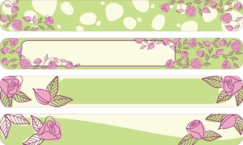 Hawaiian banners Royalty Free Vector Image - VectorStock