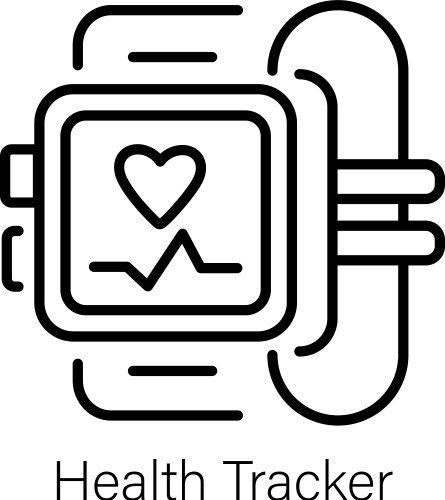 Health tracker Royalty Free Vector Image - VectorStock