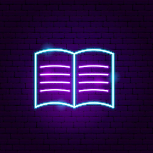 Document neon sign Royalty Free Vector Image - VectorStock