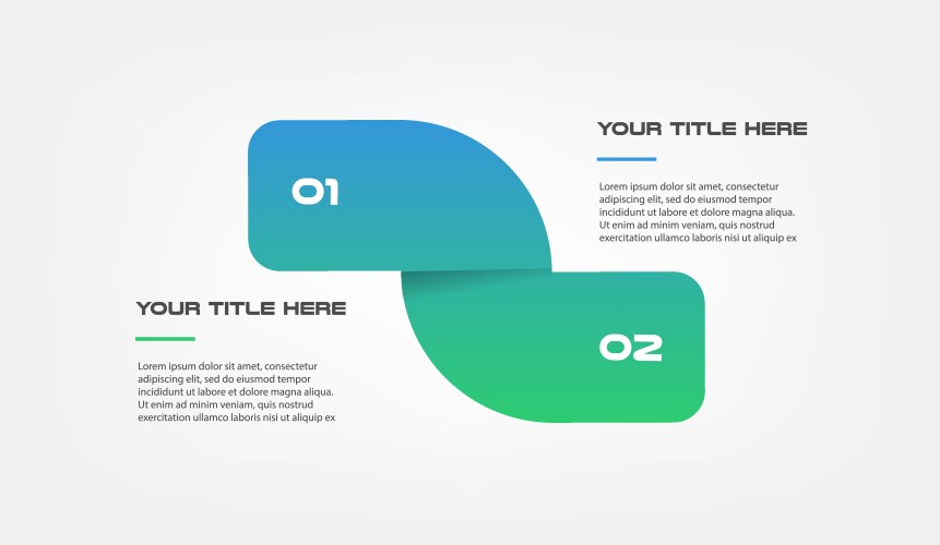 Ribbon-snake icons timelines gradient Royalty Free Vector