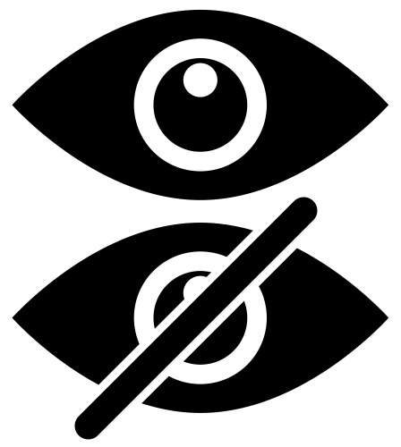 Eye protection symbols Royalty Free Vector Image