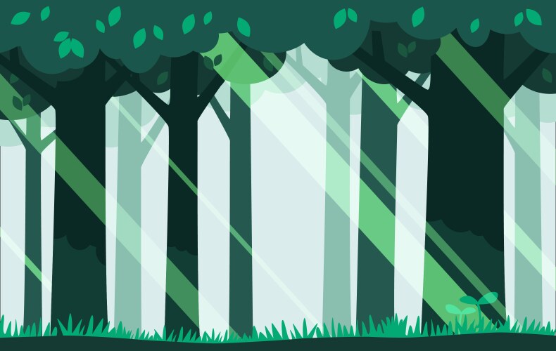 Forest game background Royalty Free Vector Image