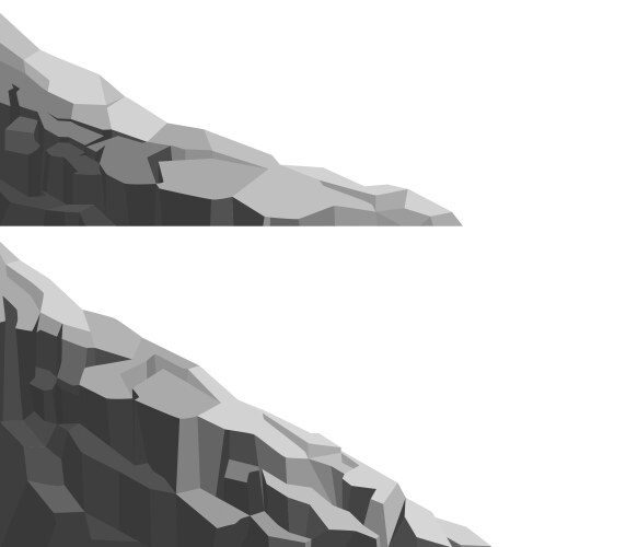 Big mountain rock formation igneous basalt stone Vector Image