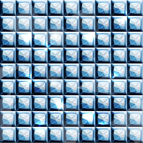 Seamless 3d white diamond background texture Vector Image