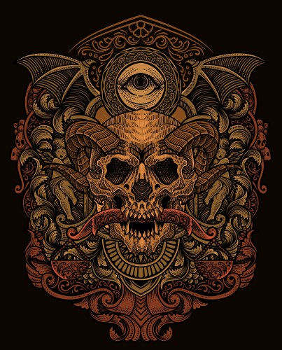 Demon Devil Border Vector Images (over 310)