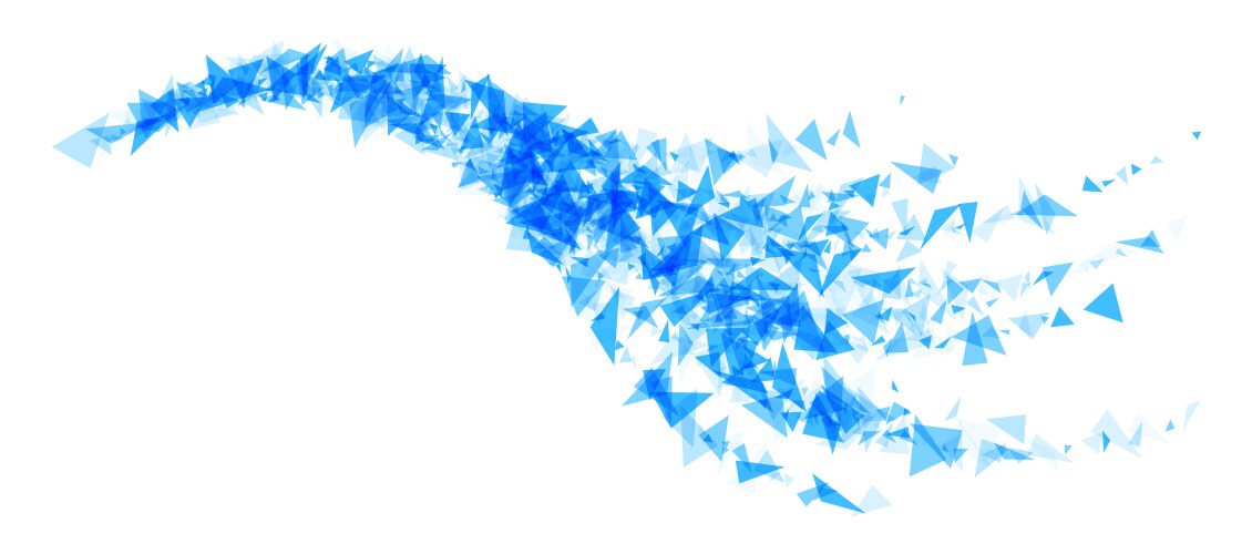 Dynamic blue music note wave Royalty Free Vector Image