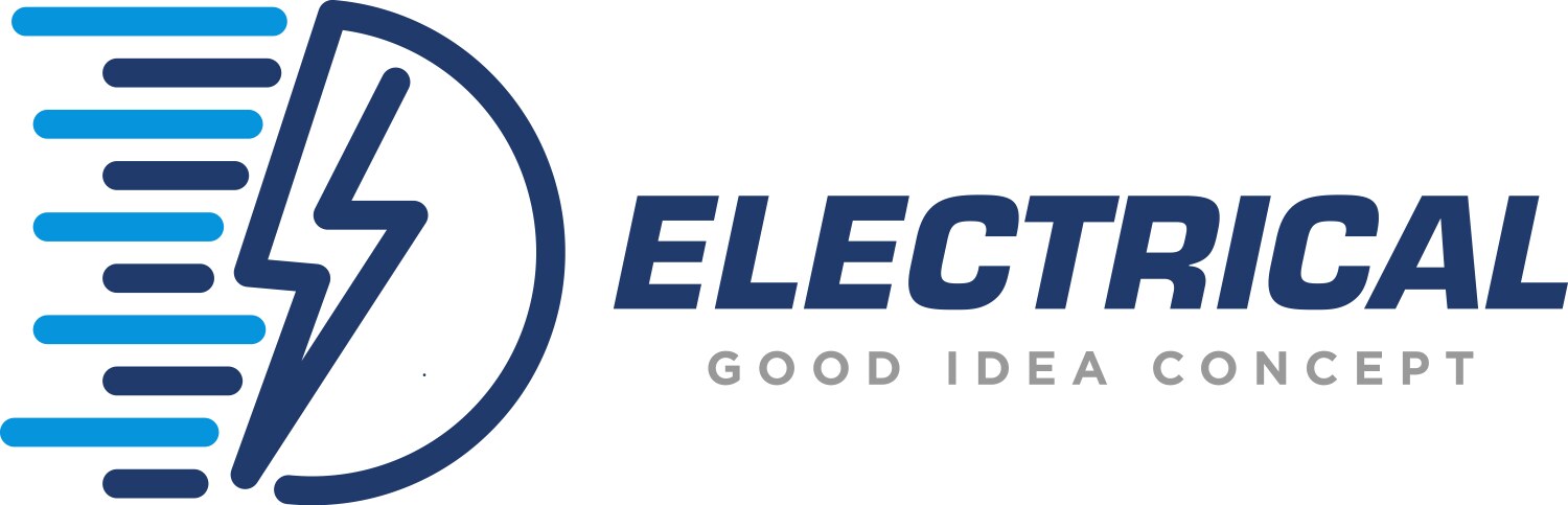 Electrical logo design Royalty Free Vector Image