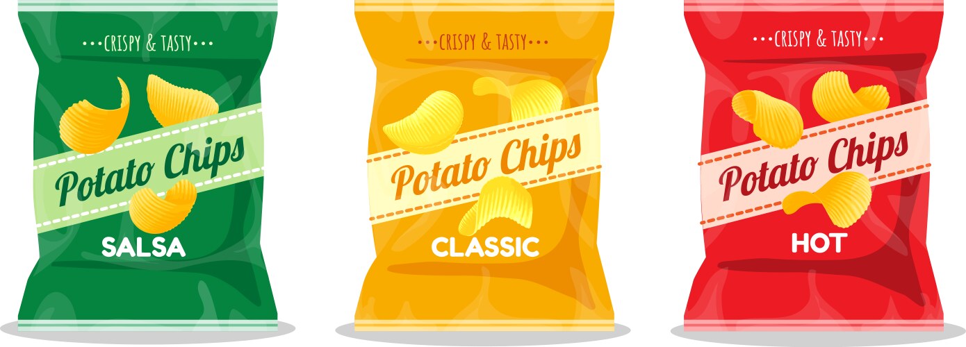 Potato Chips Packaging Vector Images (over 2,400)