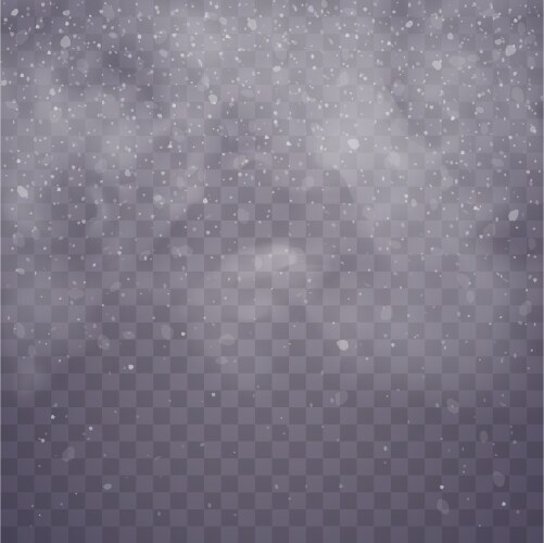 Christmas snow fall overlay background Royalty Free Vector