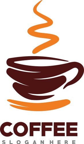 Coffee and cafe logo design inspiration Royalty Free Vector