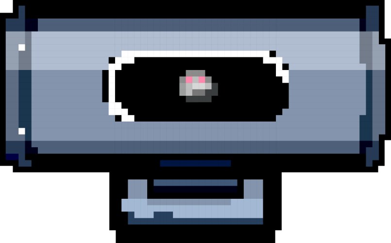 Cam action camera game pixel art Royalty Free Vector Image