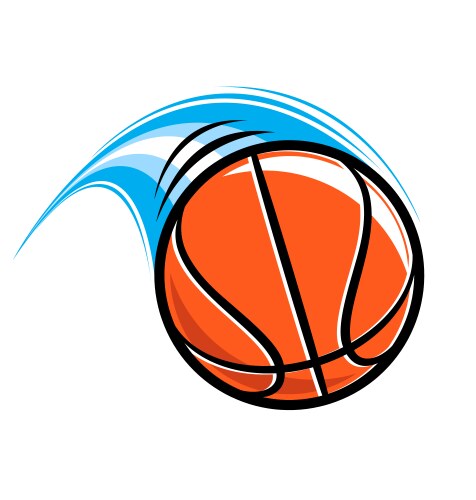 Flying Basketball Logo