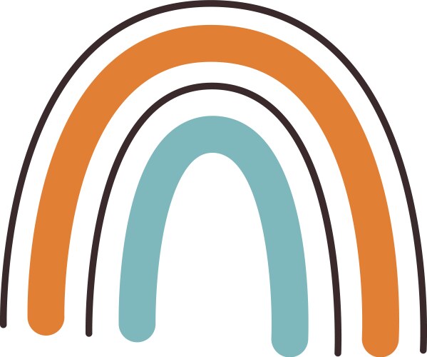 Rainbow clip art Royalty Free Vector Image - VectorStock