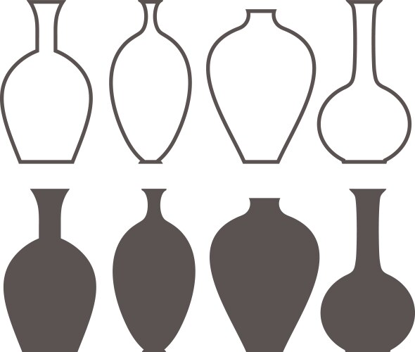Vase Outline Vector Images (over 13,000)
