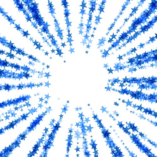 Blue starburst pattern Royalty Free Vector Image