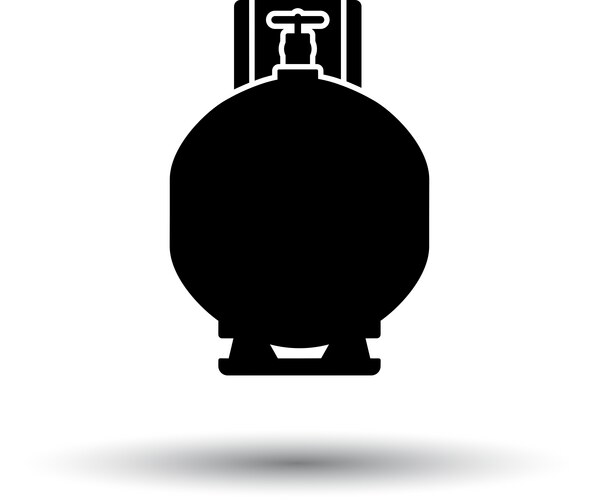 Nitrogen gas cylinde icon Royalty Free Vector Image