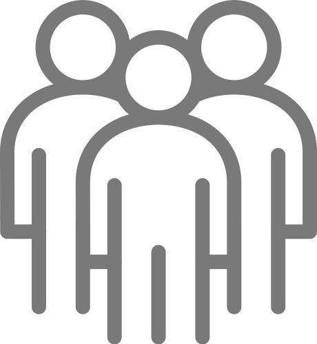 People icon group of men team person symbol sign Vector Image