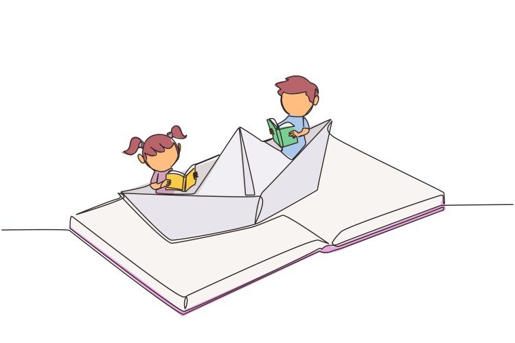 One Line Kids Vector Images (over 7,700)